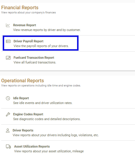 Payroll Reports