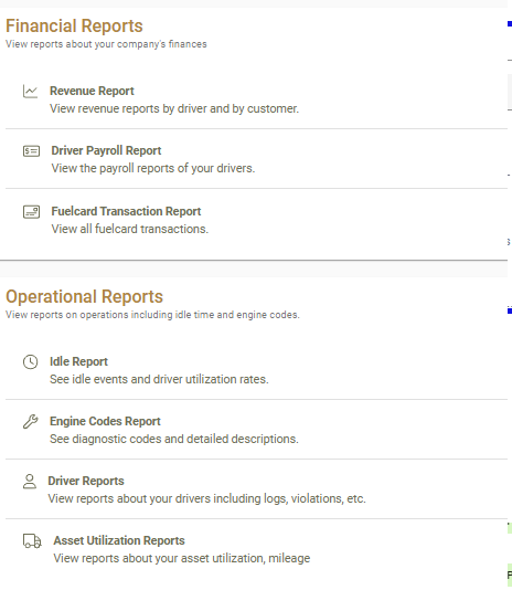 Revenue Reports